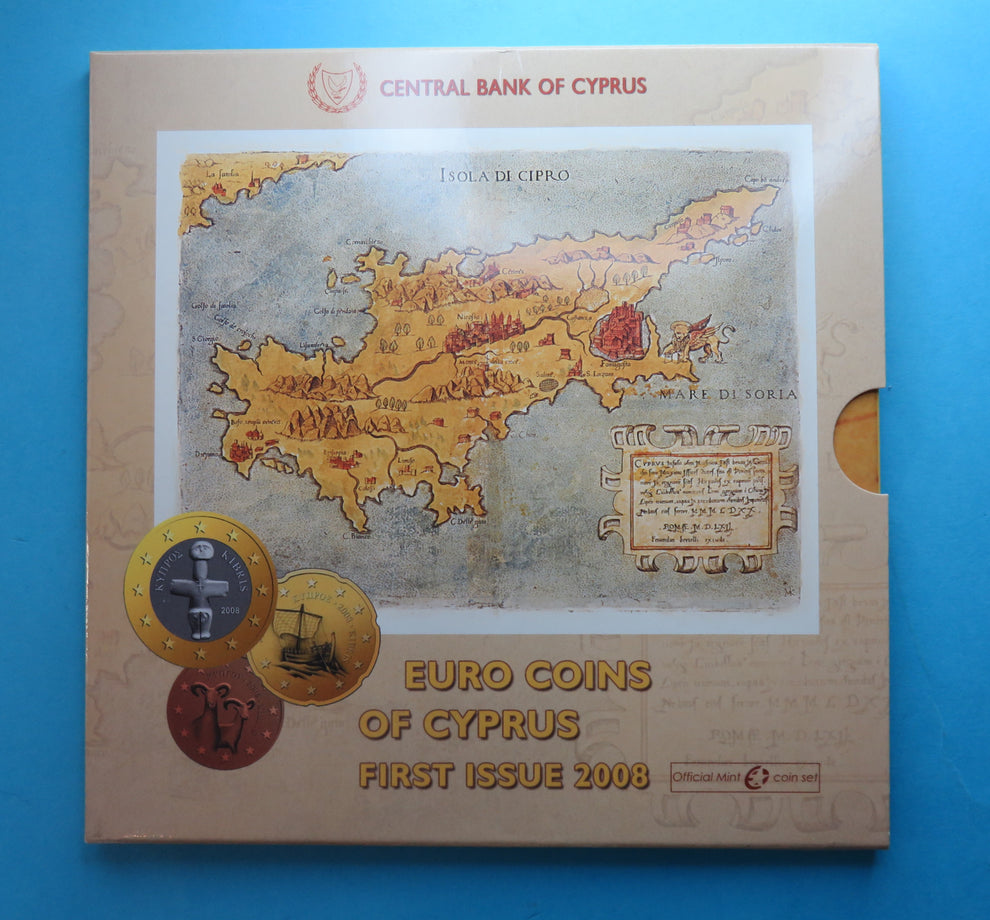 CHYPRE - CYPRUS - Euro coin set - série BU 2008 – Art & Numis